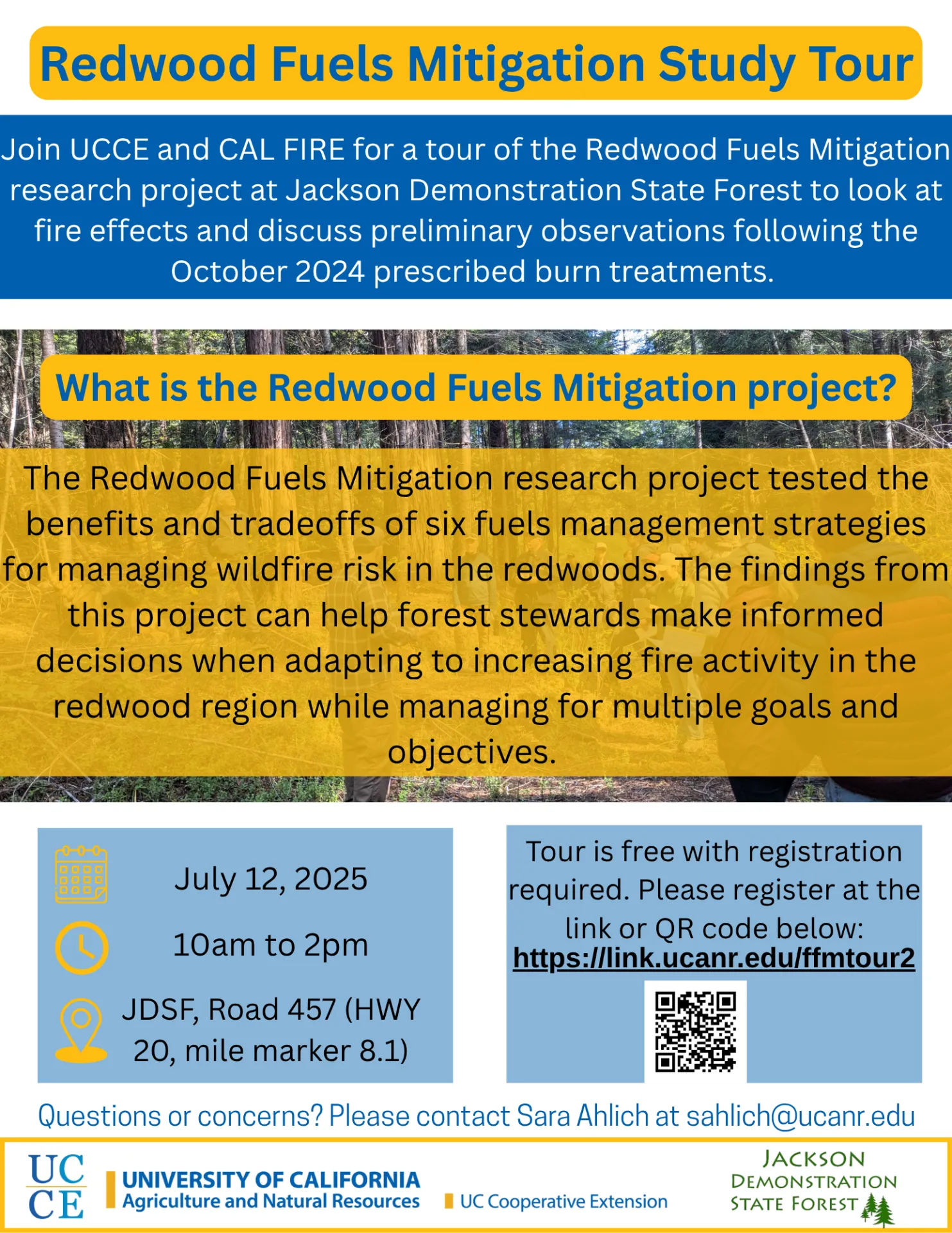 Redwood Fuels Mitigation Study Tour for Landowners | Mendocino County